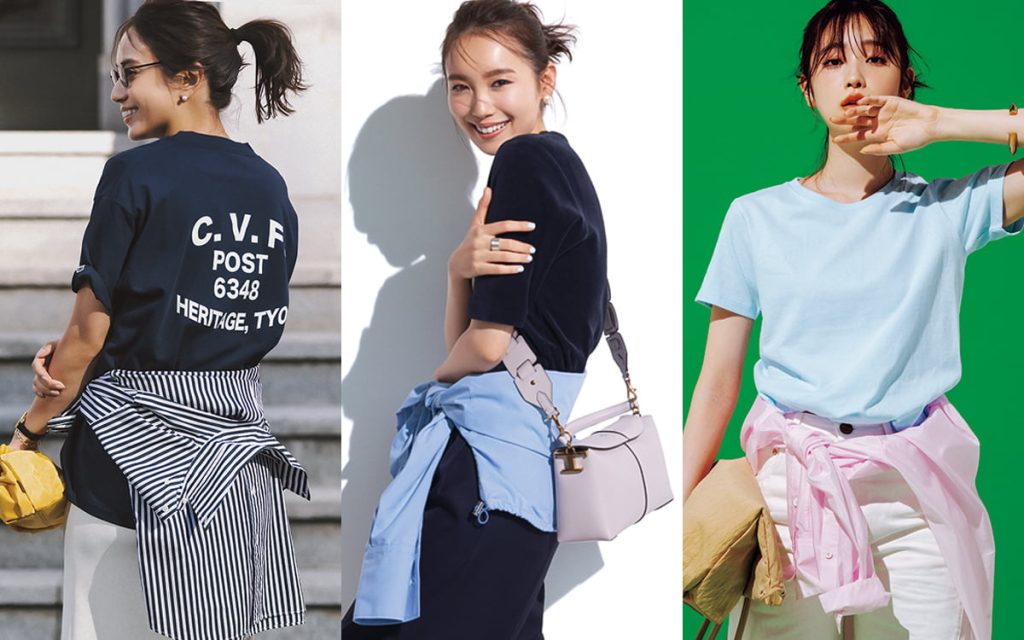 【シャツの腰巻きコーデ17選】洒落感たっぷりに仕上げる巻き方のコツ | Oggi.jp