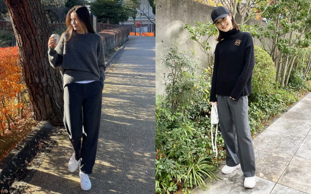 ユニクロの名品パンツが活躍！ 志村美咲さん＆力丸莉帆さんの休日コーデSNAP | Oggi.jp