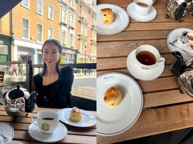 観劇コーデは【オールブラック】にライムグリーンのパンプスを！ ロンドンで念願のバレエ鑑賞 | Oggi.jp