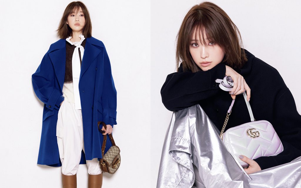 髙橋ひかるが出会う「GUCCI」の新作小物｜名品バッグとニットアイテムで楽しむ冬コーデ | Oggi.jp